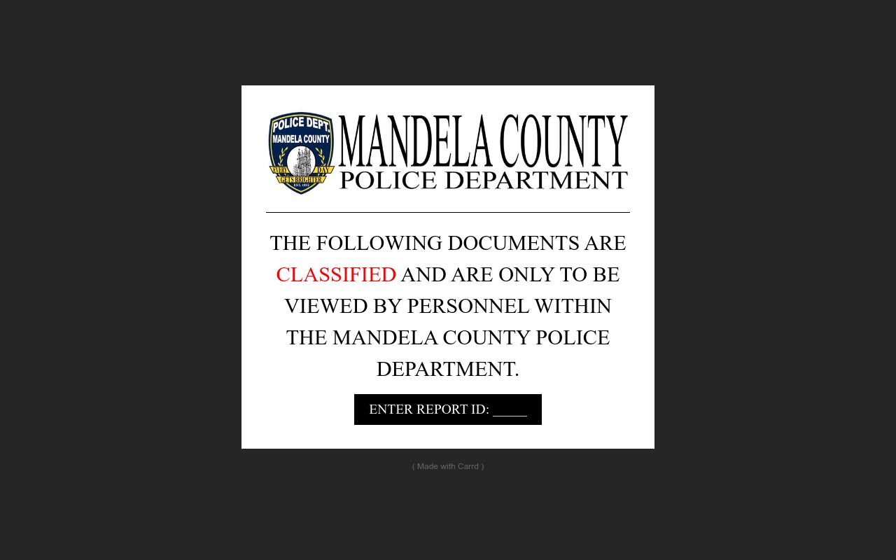 // AUTHORIZED PERSONNEL ONLY